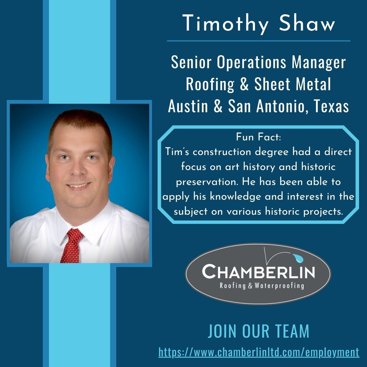 Employee Spotlight - Timothy Shaw